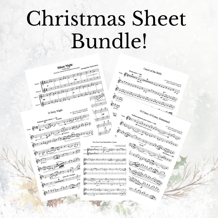 Christmas Sheets BUNDLE - VIOLIN Sheet Music – Taylor Davis Store